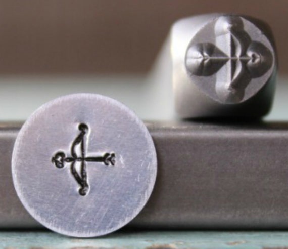 6mm Archery Bow & Arrow Metal Design Stamp Supply Guy Stamp | Etsy