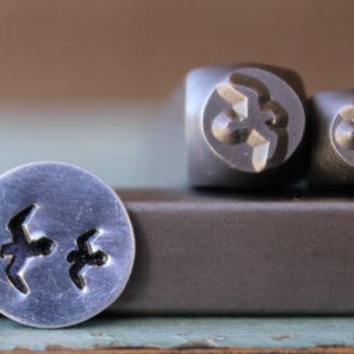 6mm and 3mm Anchor Metal Design 2 Stamp Set Supply Guy Stamp - Etsy