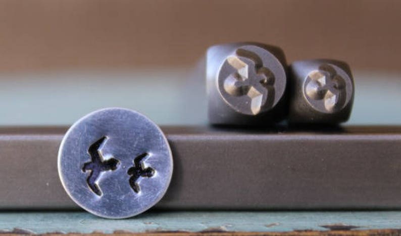 6mm and 4mm Flying Bird Metal Design 2 Stamp Set - Supply Guy Stamp ...