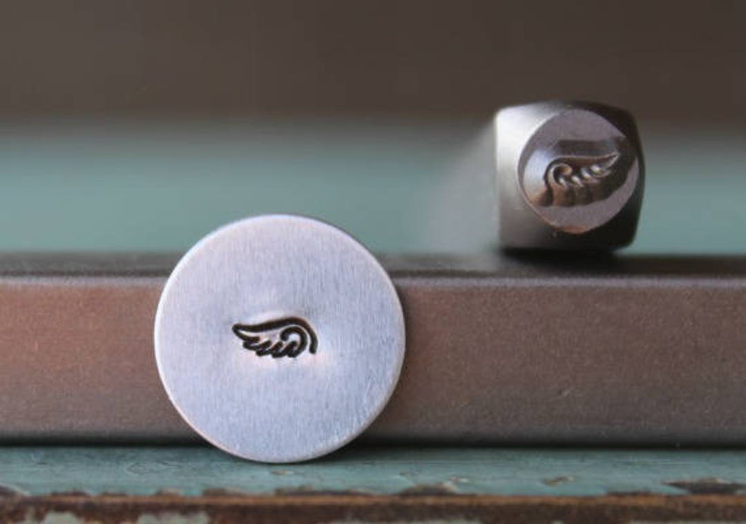 4mm Left Small Wing Metal Design Stamp - Supply Guy Stamp - SGCH-150 - Etsy