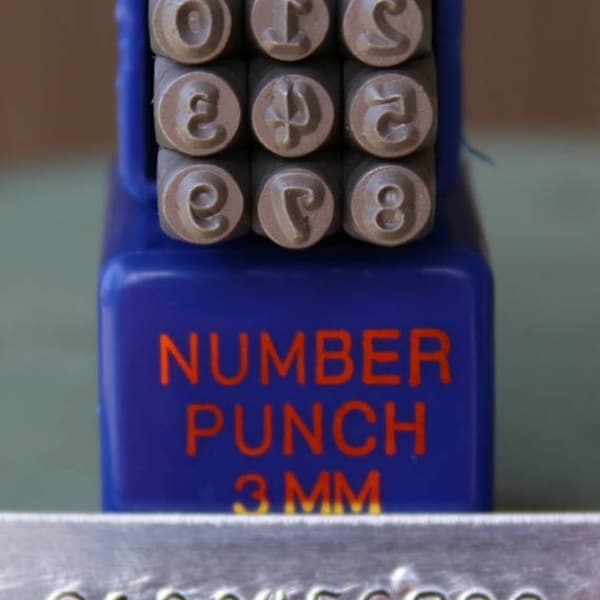 Metal Number Stamps - Etsy