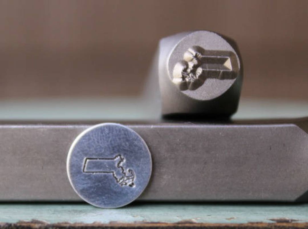 8mm (3/8") Massachusetts State Metal Design Stamp - Supply Guy Stamp ...
