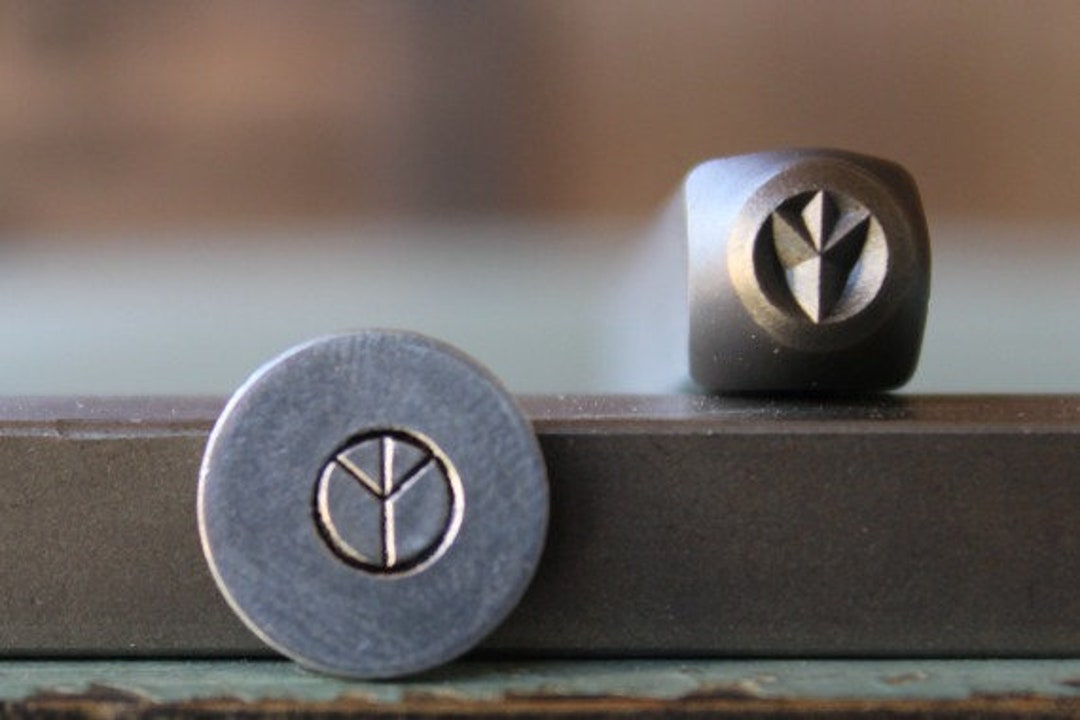 5mm Peace Sign Metal Design Stamp - Supply Guy Stamp - SGCH-215 - Etsy