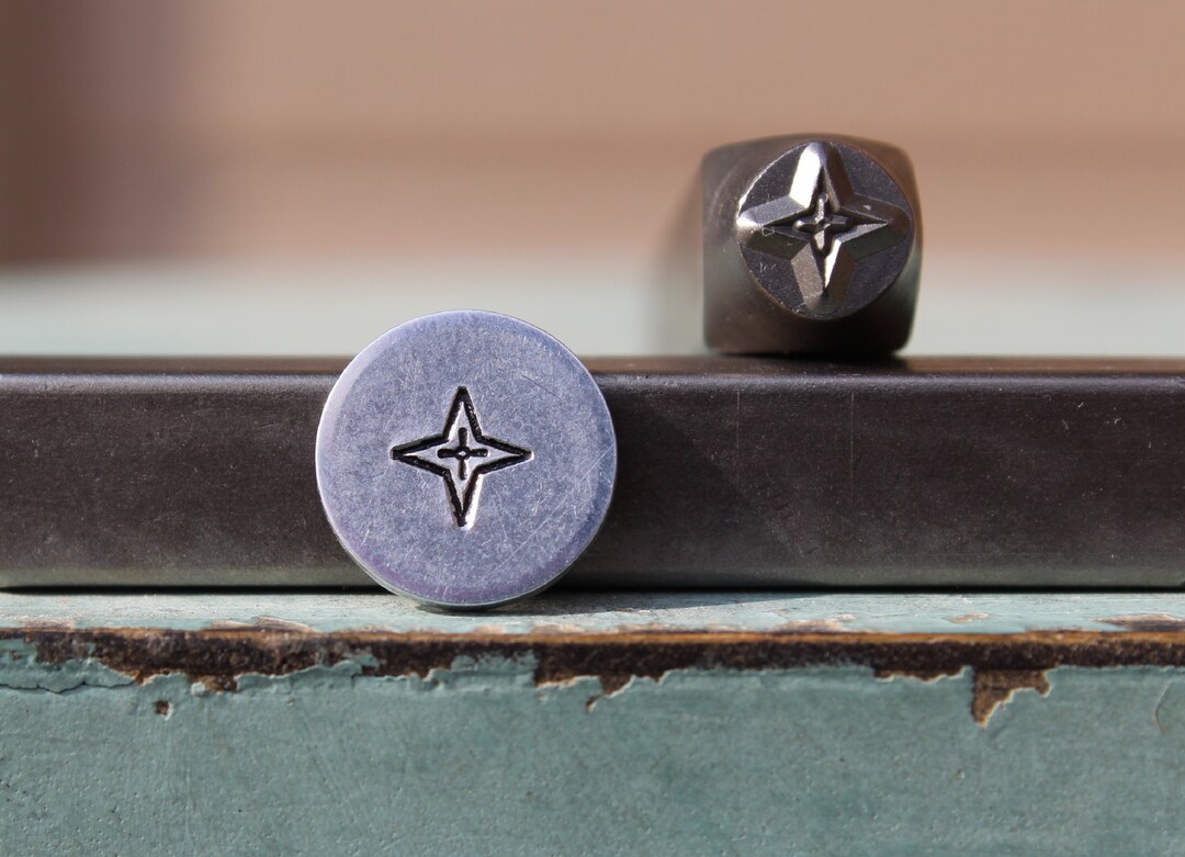 6mm Directional Star Metal Design Stamp - Supply Guy Stamp - SGCH-558 ...