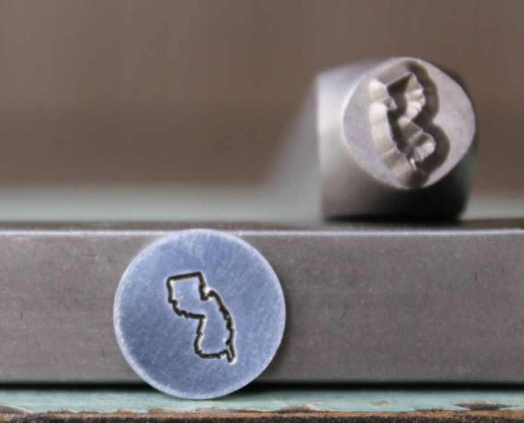 8mm (3/8") New Jersey State Metal Design Stamp - Supply Guy Stamp ...