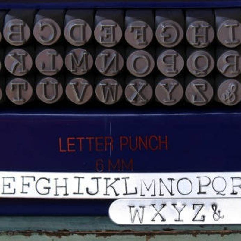 Metal Stamping Font Sets - Etsy