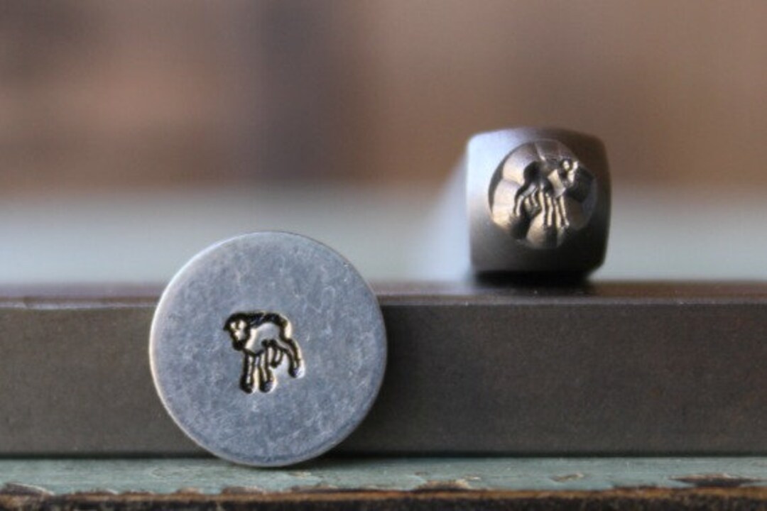 5mm Goat Kid Metal Design Stamp - Supply Guy Stamp - SGCH-223 - Etsy