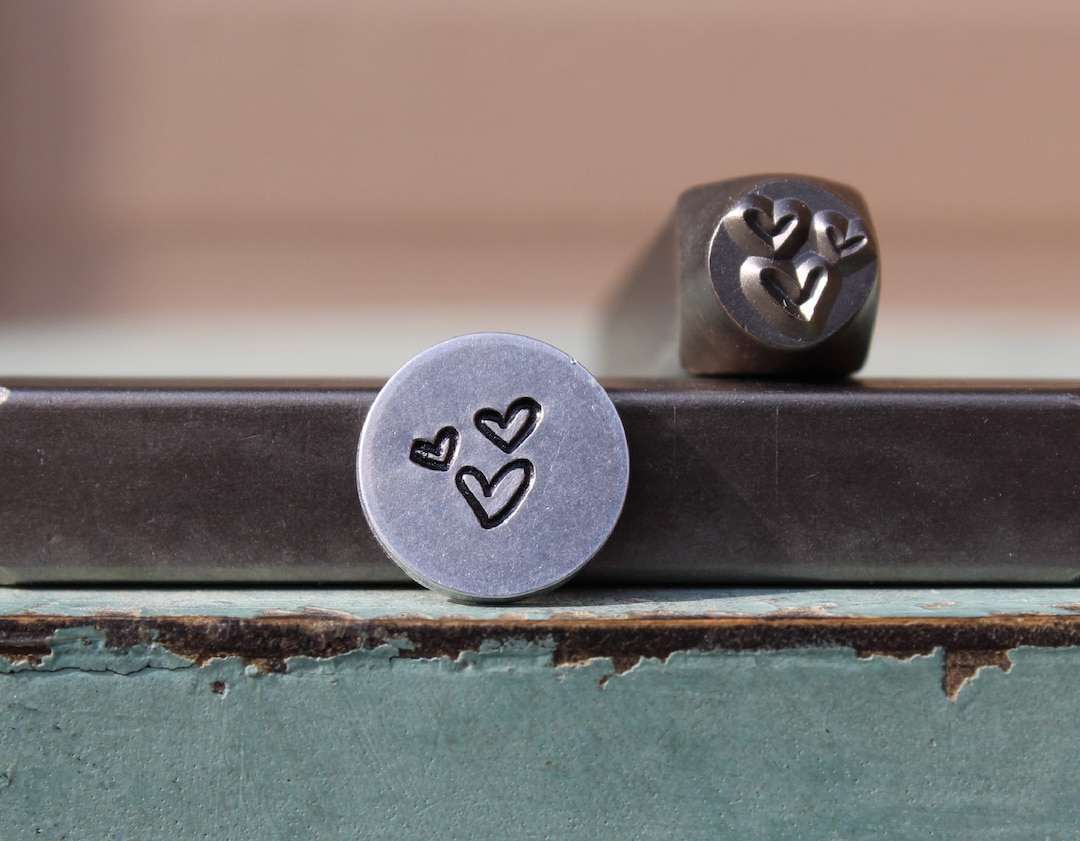 6mm Three Heart Cluster Metal Design Stamp - Supply Guy Stamp - SGCH ...