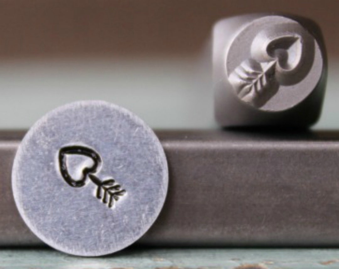 6mm Heart Arrow Metal Design Stamp - Supply Guy Stamp - SGCH-282 - Etsy