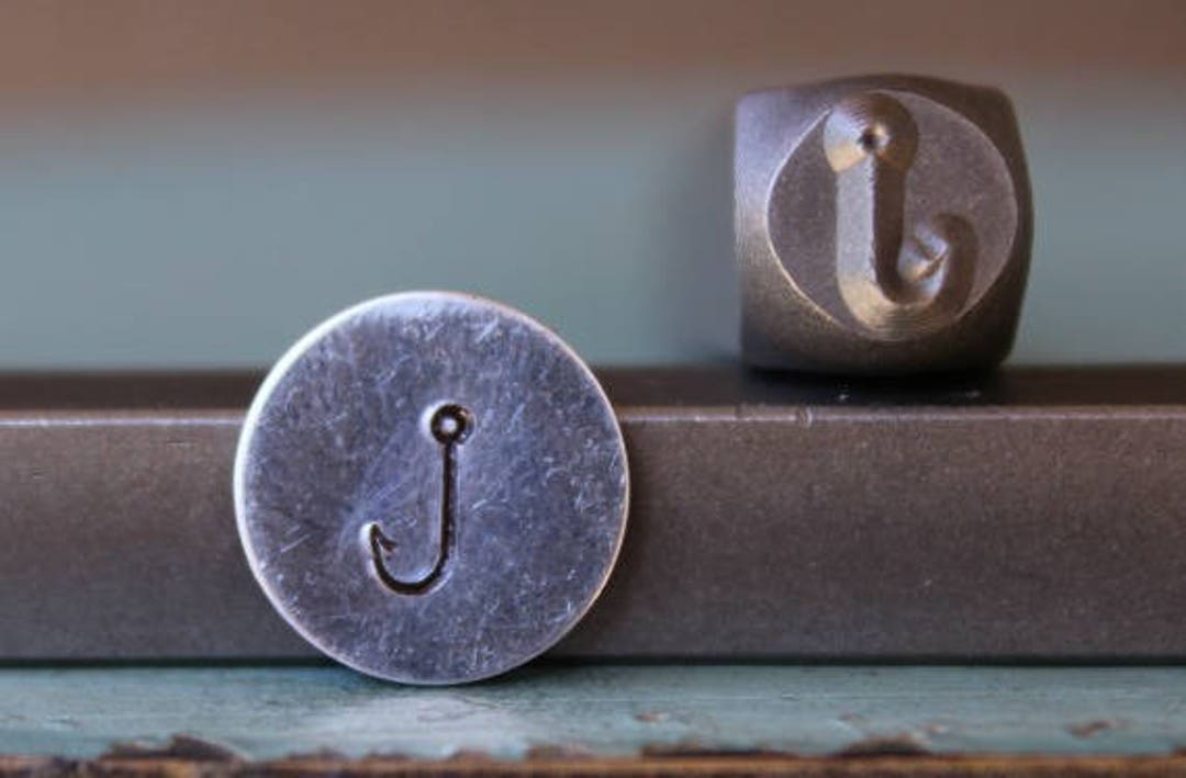 6mm Fishing Hook Metal Design Stamp - Supply Guy Stamp - SGCH-81 - Etsy