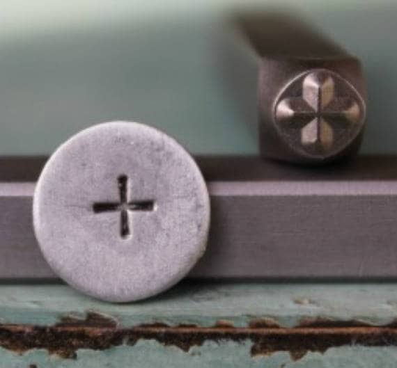 4mm Plus Sign Metal Design Stamp Supply Guy Stamp SGCH-40 - Etsy