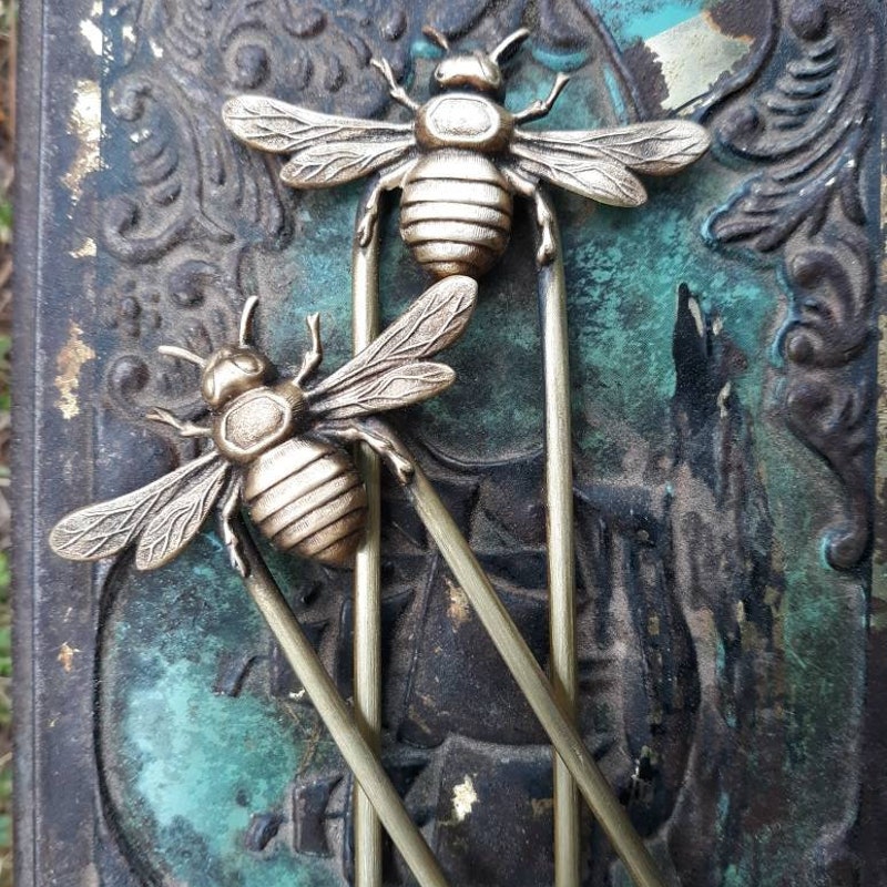 Bee Hair Pins - Etsy