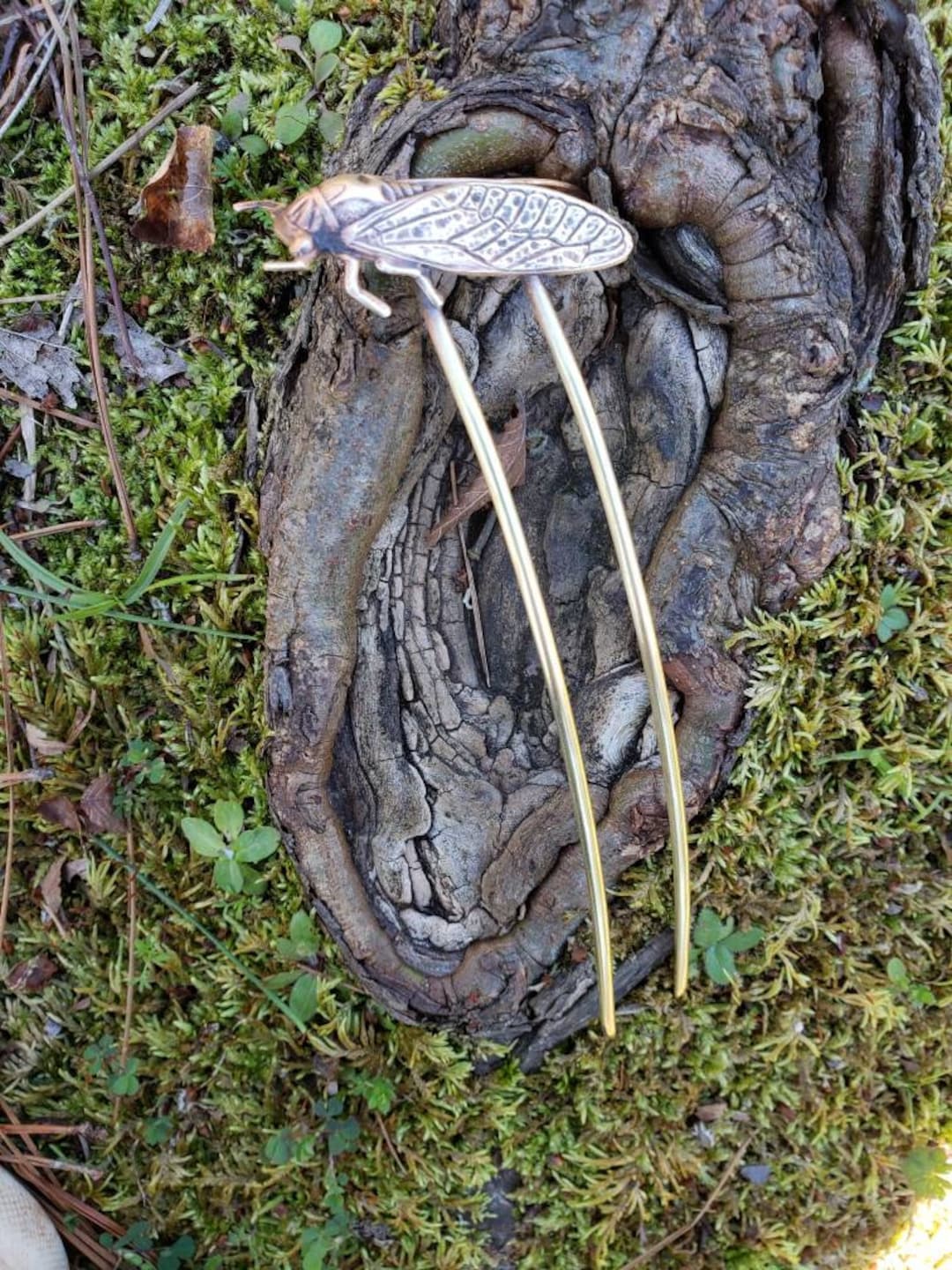 Metal Cicada Hair Fork - Etsy