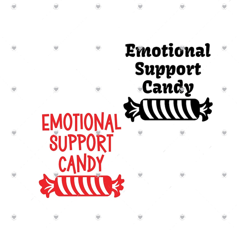 Emotional Support Candy SVG, Candy Jar Sticker SVG File, Instant ...