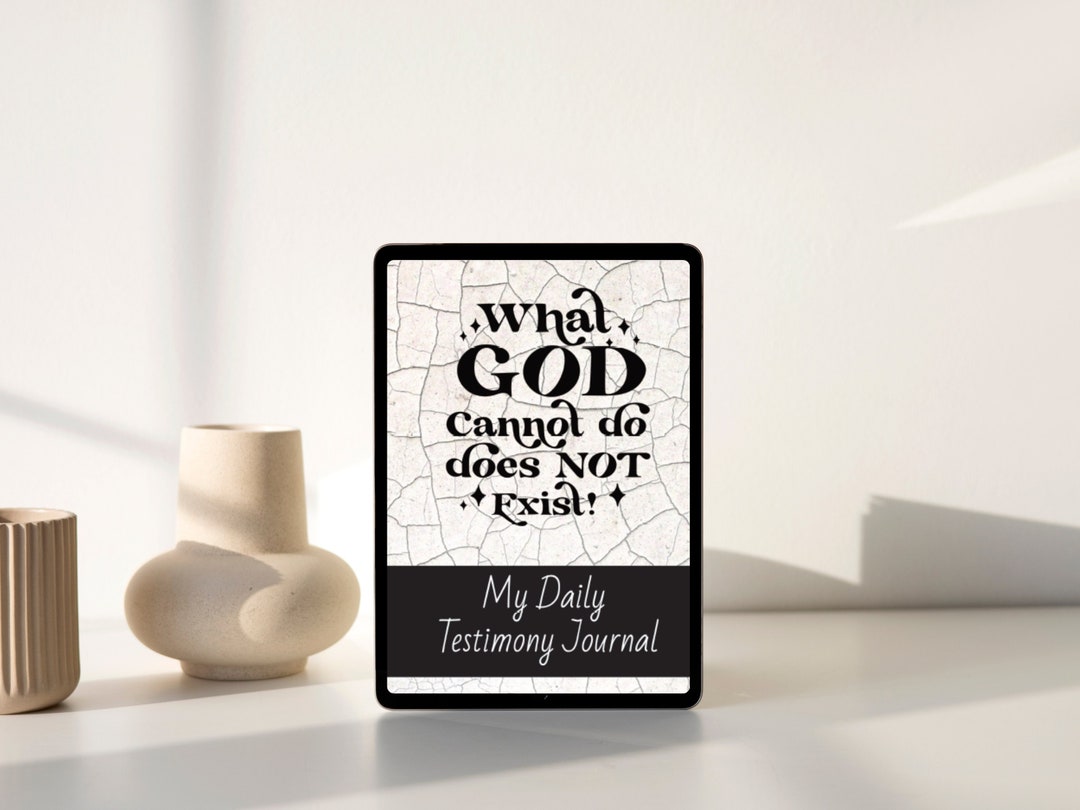 Printable Daily Christian Testimony Journal, Prayer Request Journal ...