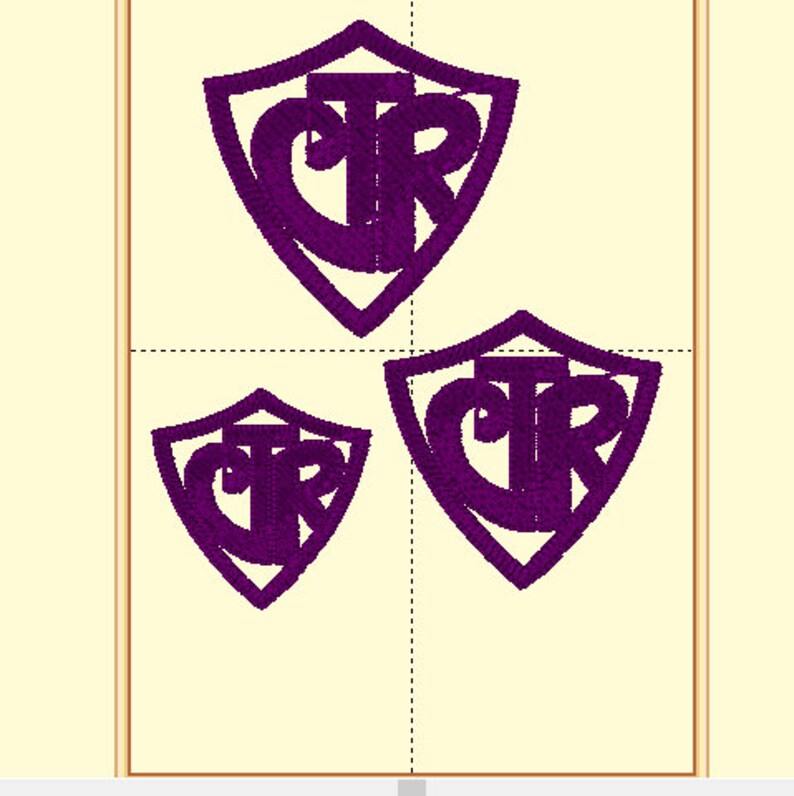 CTR With Rope Border Embroidery File Design Instant Digital Download - Etsy