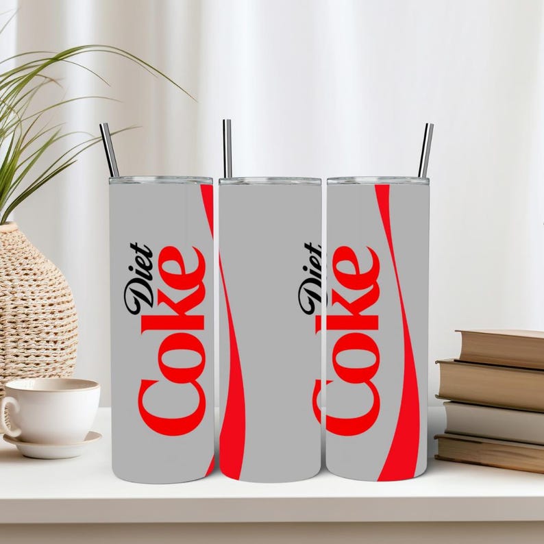 Coca Cola PNG Sublimation Design Bundle, 20oz Skinny Tumbler Wrap, Soda ...