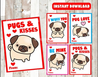 Pug valentine | Etsy
