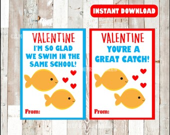 Goldfish valentine | Etsy