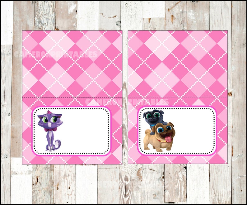 Puppy Dog Pals Food Labels Instant Download , Puppy Dog Pals Food Tent ...