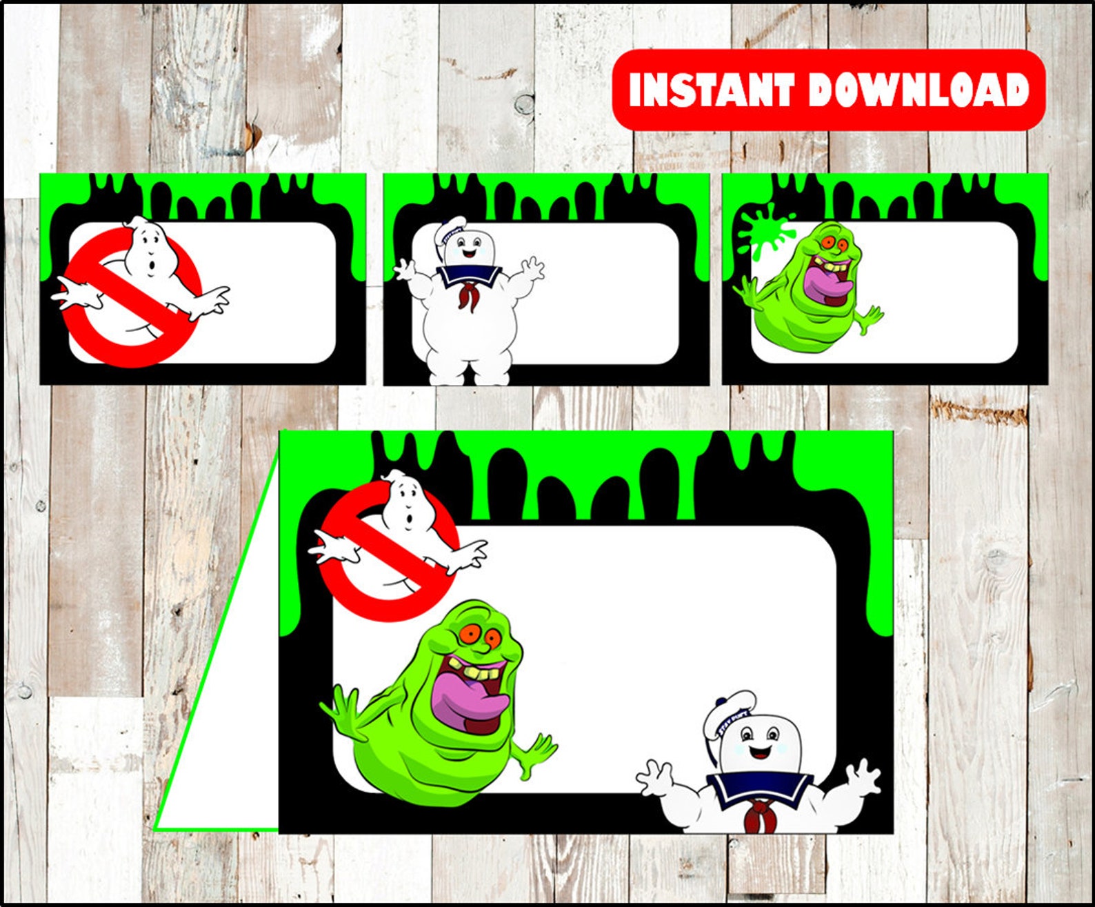 Ghostbusters Food Labels Instant Download Ghostbusters Food - Etsy