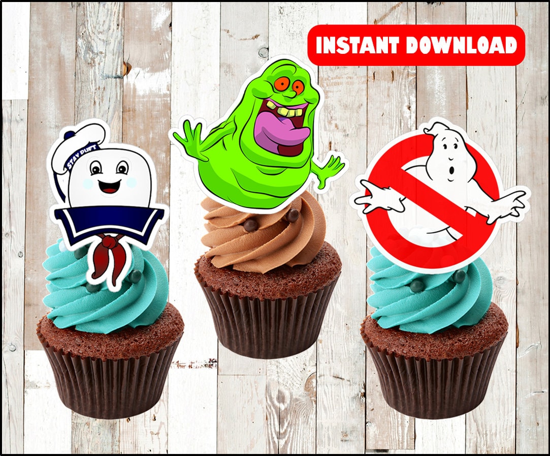 Ghostbusters Toppers Instant Download , Ghostbusters Cupcakes Toppers ...