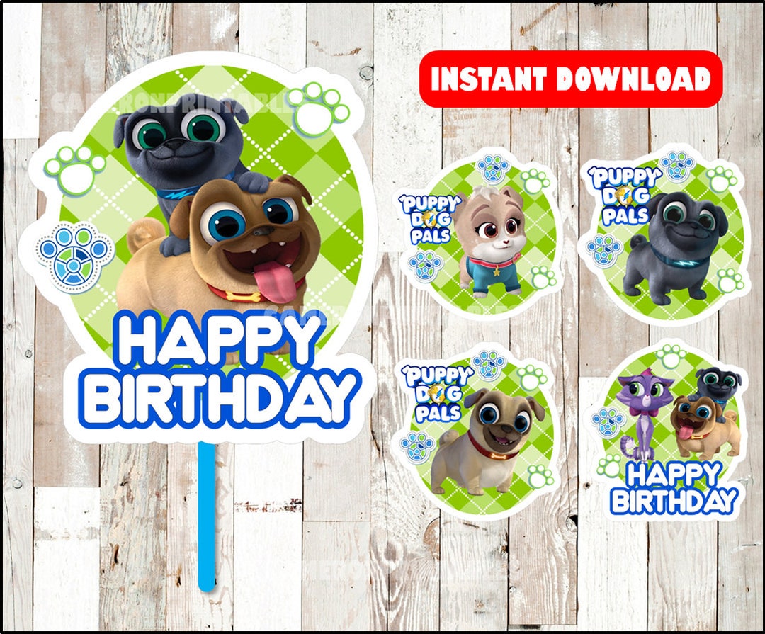 Puppy Dog Pals Centerpieces, Puppy Dog Pals Printable Centerpieces ...