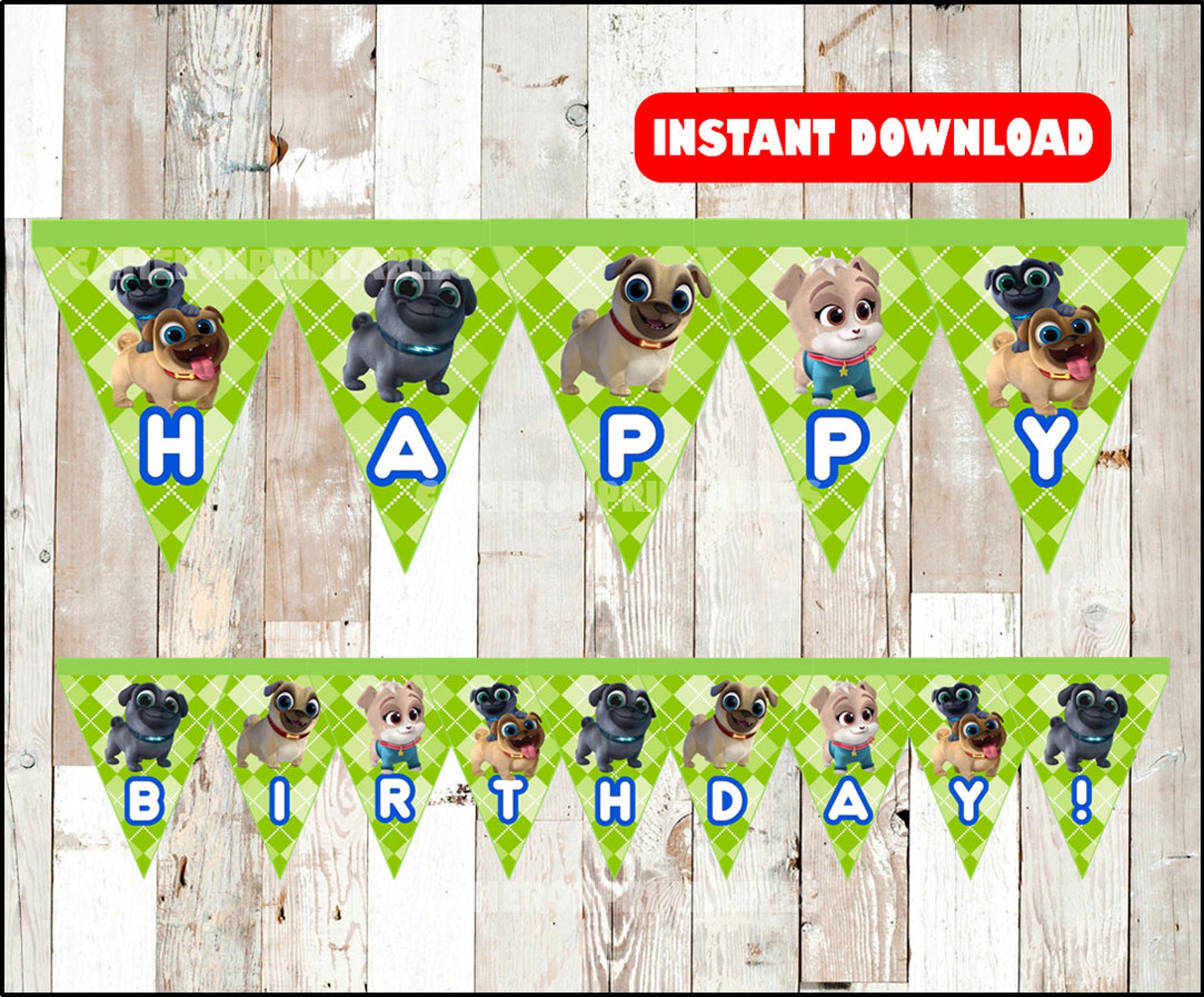 Puppy Dog Pals Banner Instant Download Puppy Dog Pals - Etsy