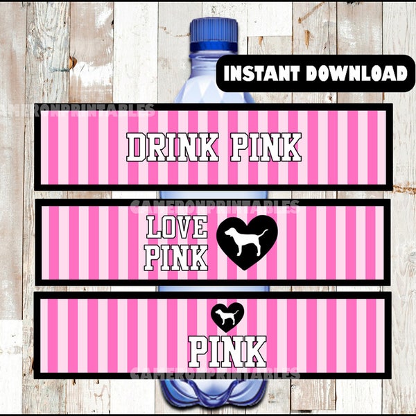 Victoria Secret Pink Party Supplies - Etsy
