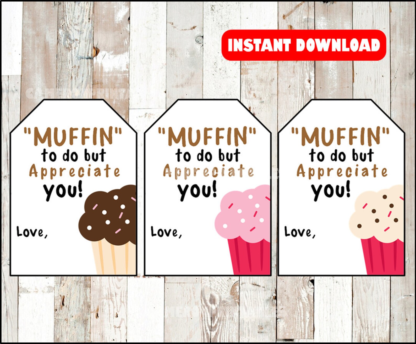 Teacher Appreciation, Muffin to Do but Appreciate You, Volunteer ...