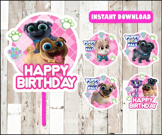 Puppy Dog Pals Centerpieces Puppy Dog Pals Printable | Etsy