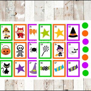 Halloween Bingo Game - Printable - 30 Different Cards - Party Game ...