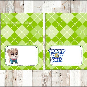 Puppy Dog Pals Food Labels Instant Download , Puppy Dog Pals Food Tent ...
