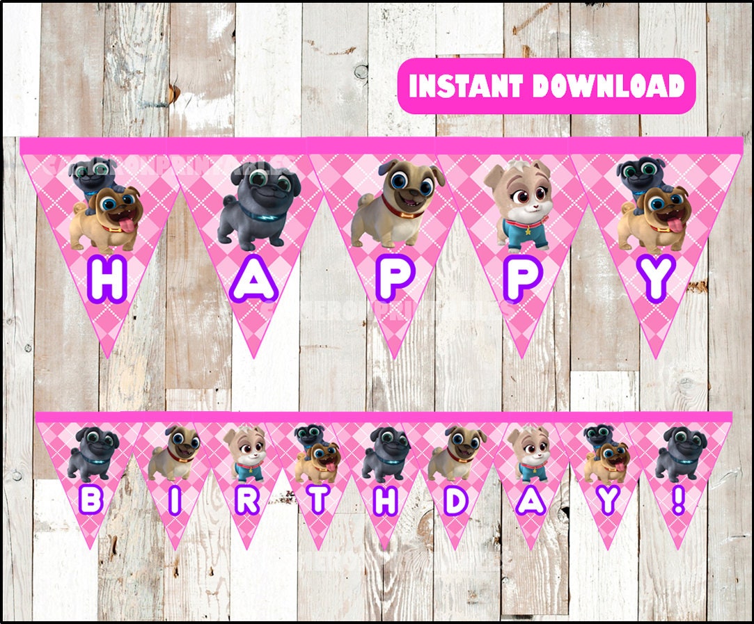 Puppy Dog Pals Banner Instant Download Puppy Dog Pals - Etsy Canada