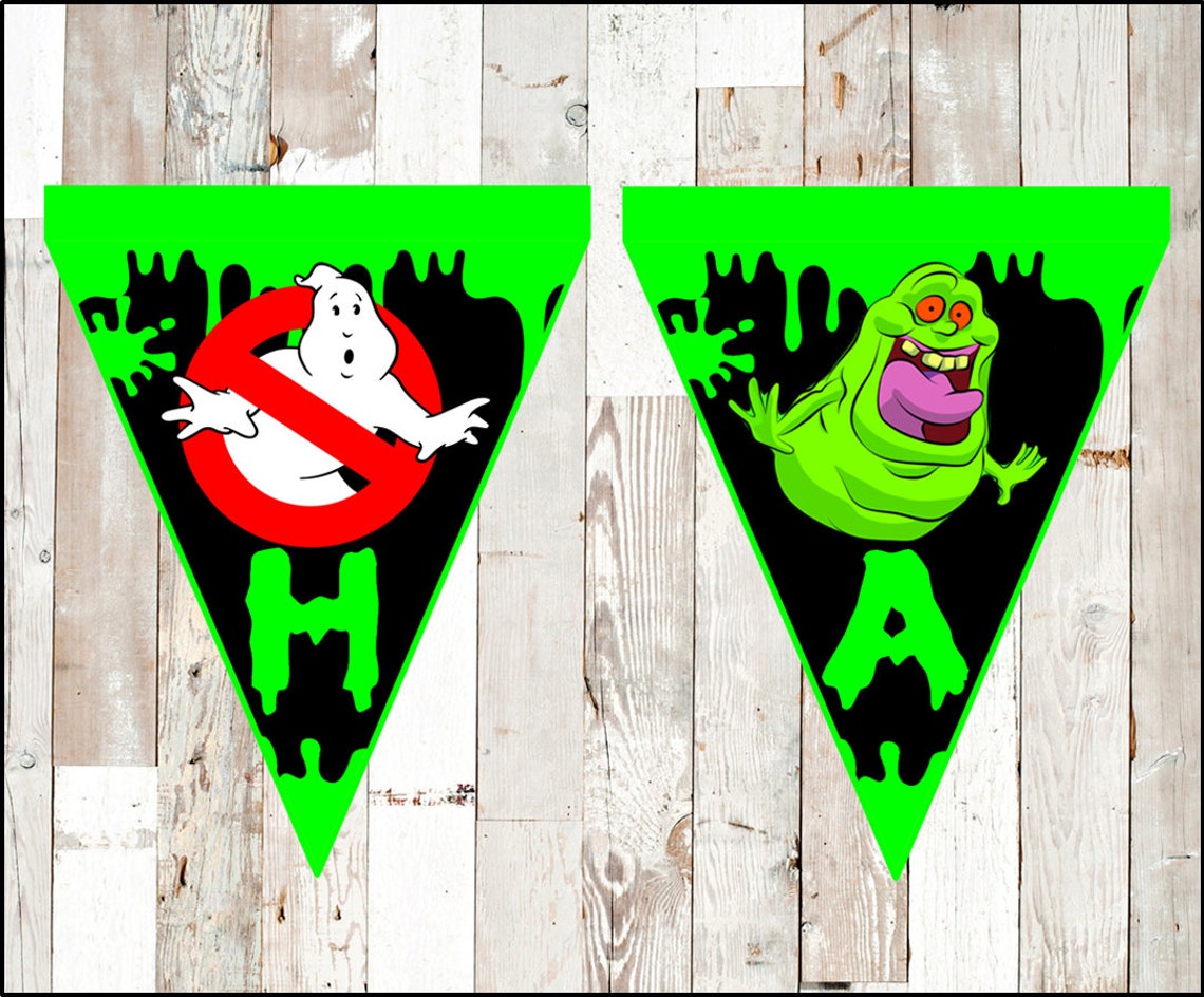 Ghostbusters Banner Instant Download , Ghostbusters Triangle Banner ...