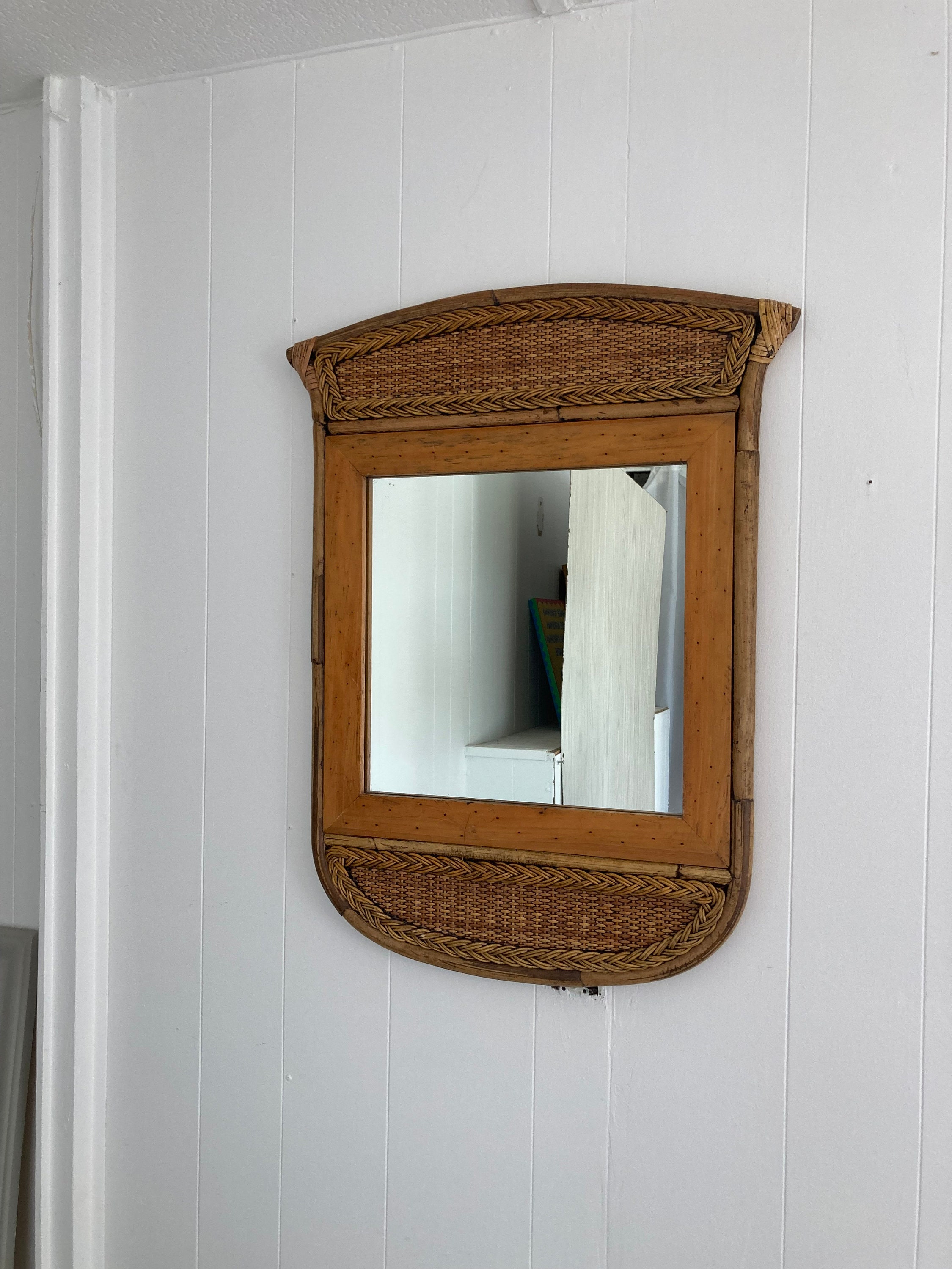 Wicker And Leather Shields