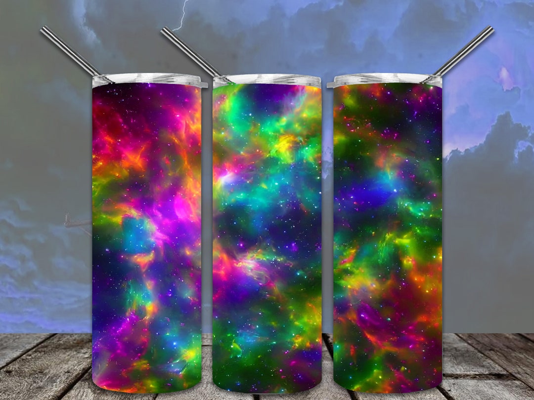 Space Nebula 20oz Skinny Tumbler Sublimation Designs for Straight ...