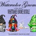 Halloween Nightmare Christmas Gnome PNG Clipart. 4 PNG Files Garden ...
