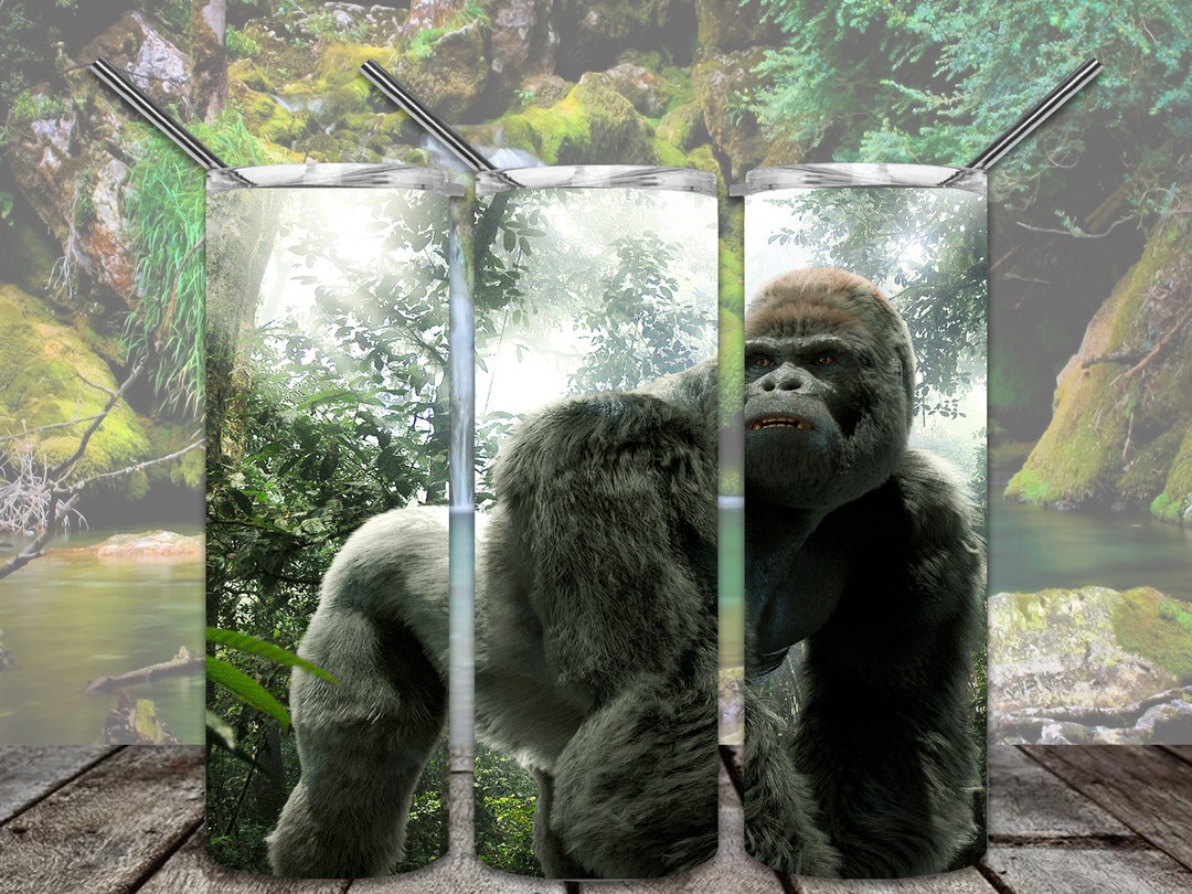 Silverback Gorilla 20oz Skinny Tumbler Sublimation Designs for Straight ...