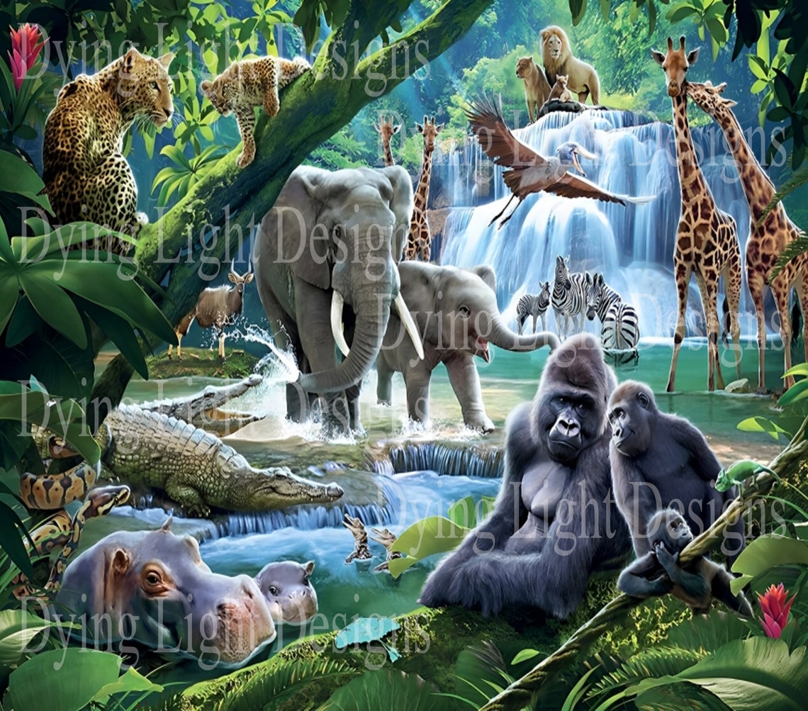 Wild World Animal Designs, Movie Inspired for Straight/tapered Tumbler ...