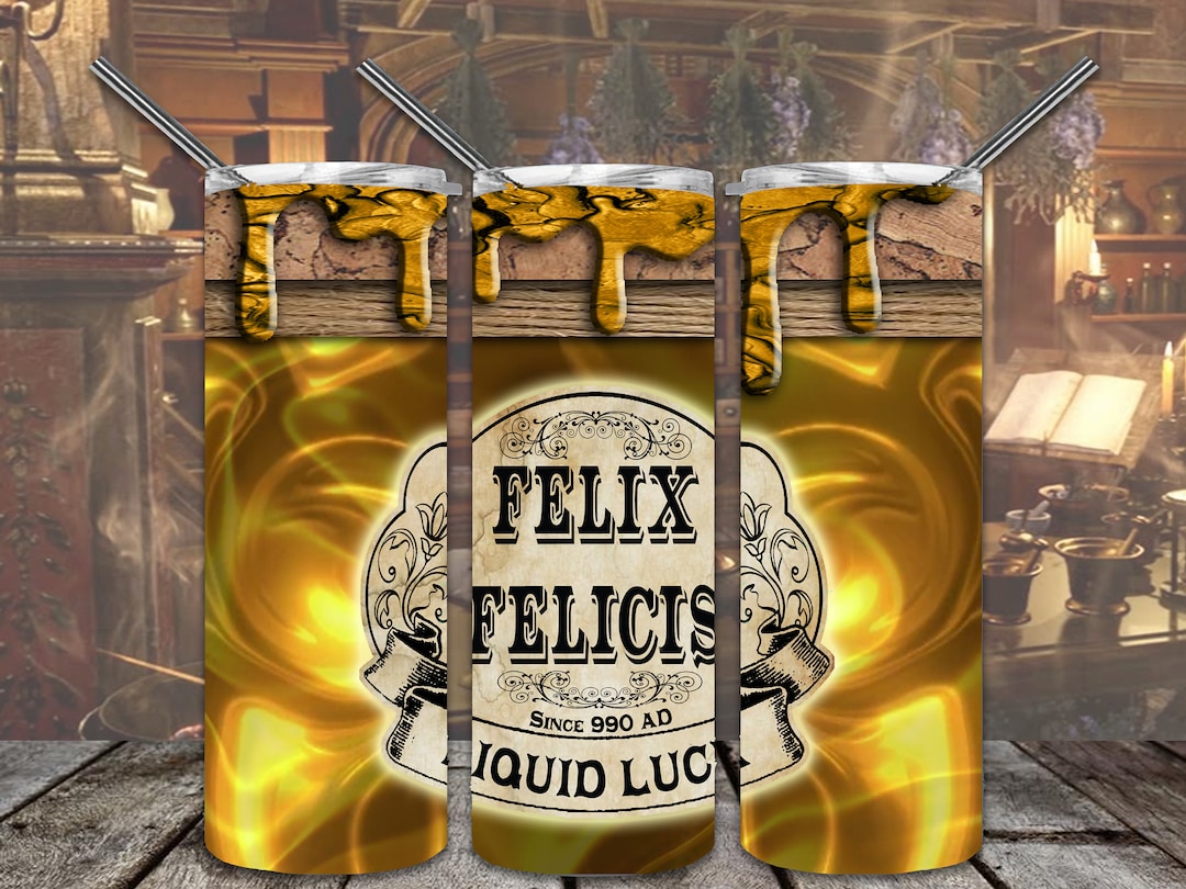 Luck Potion 20oz Skinny Tumbler Sublimation Designs for Straight ...