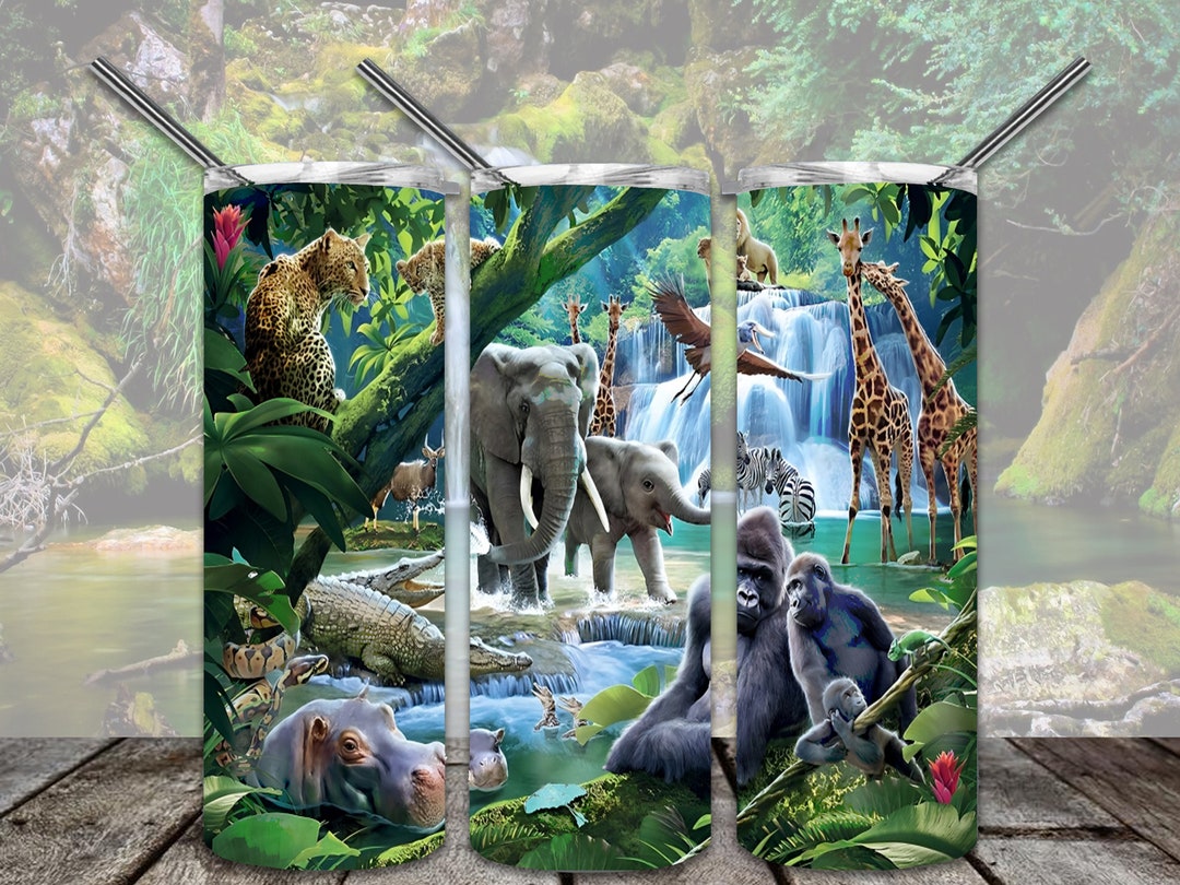 Wild World Animal Designs, Movie Inspired for Straight/tapered Tumbler ...