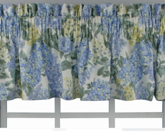 Hydrangea Blue Empress Valance | Etsy