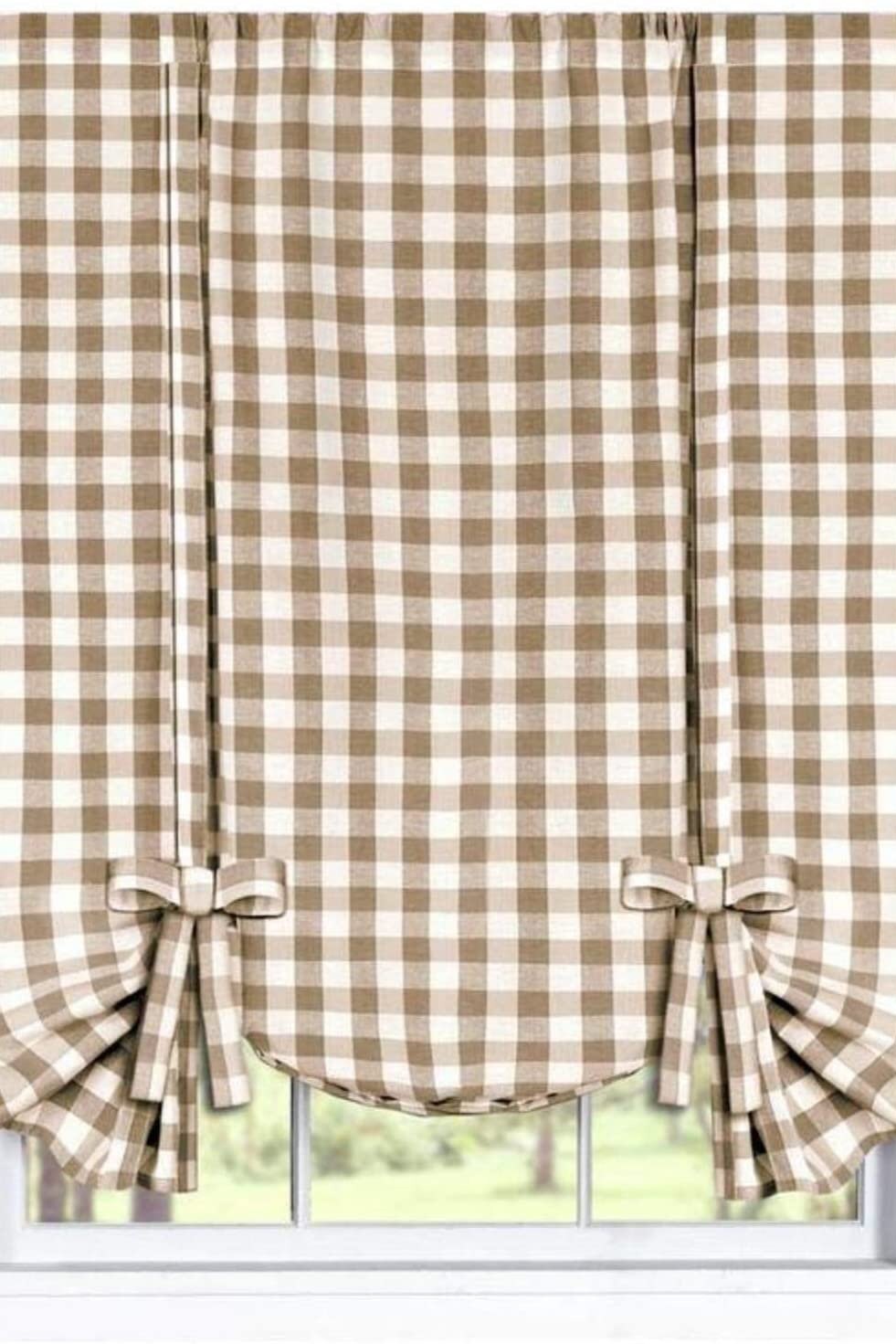 Buffalo Check Plaid Gingham Custom Fit Farmhouse Window - Etsy