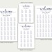 Navy Blue Seating Chart Template PDF up to 350 Editable | Etsy