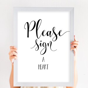 Please Sign Sign Editable Wedding Sign, Please Sign Our Guestbook, Our ...