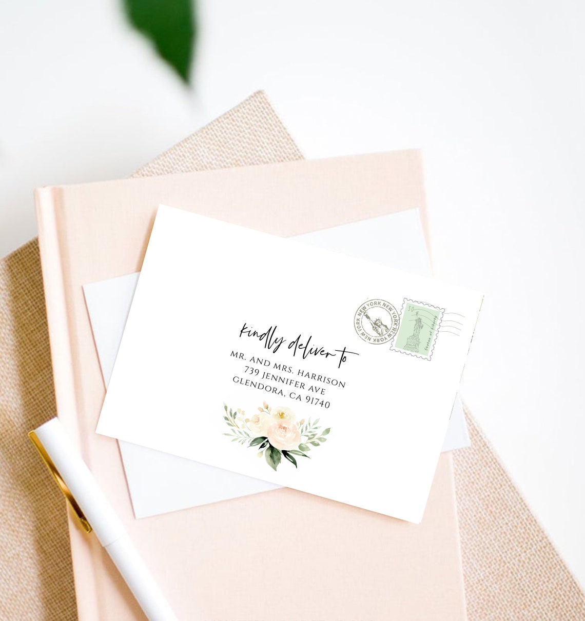 Envelope Template Wedding Address Printable Instant - Etsy