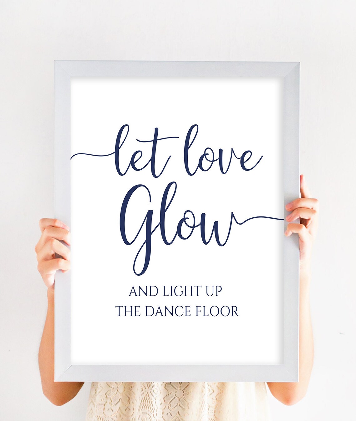 Let Love Glow Printable Sign Let Love Glow Wedding Send off | Etsy