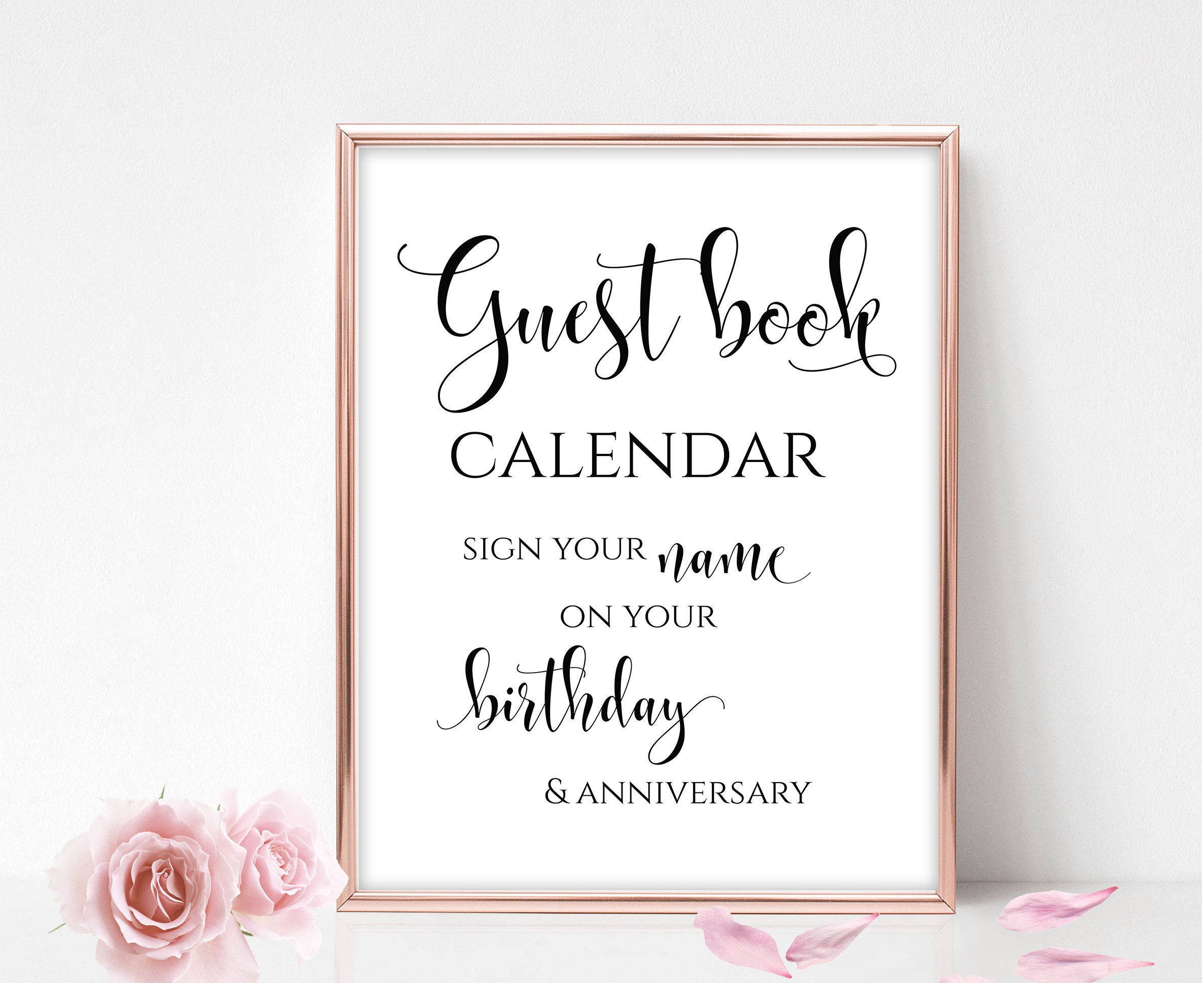 Printable Guest Book Sign Printable Guestbook Alternative | Etsy