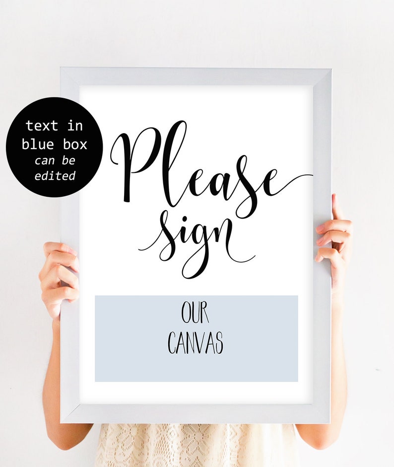 Please Sign Sign Editable Wedding Sign Please Sign Our | Etsy